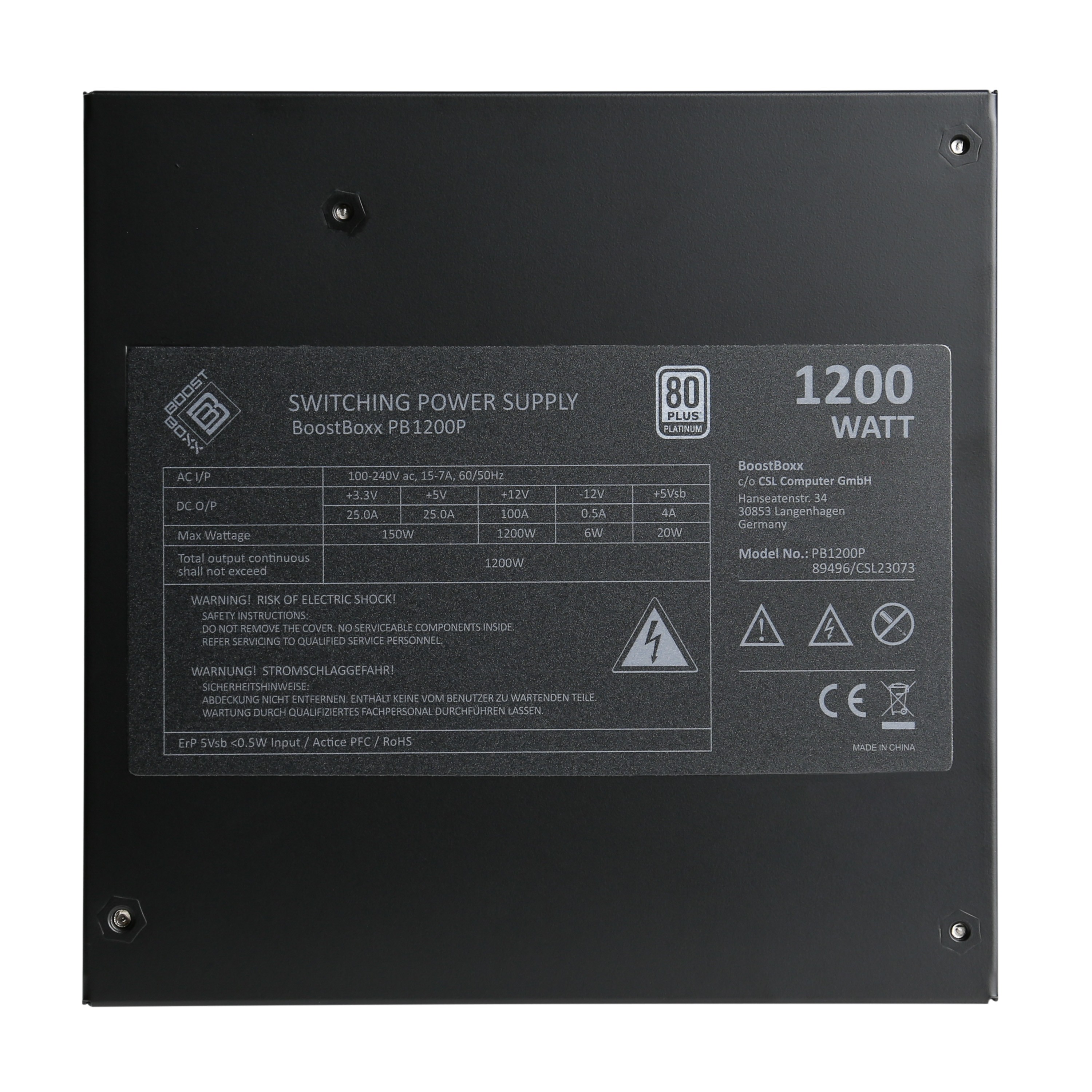 CSL Computer | 1200 Watt BoostBoxx Power Boost, Full-Modular, 92% d ...