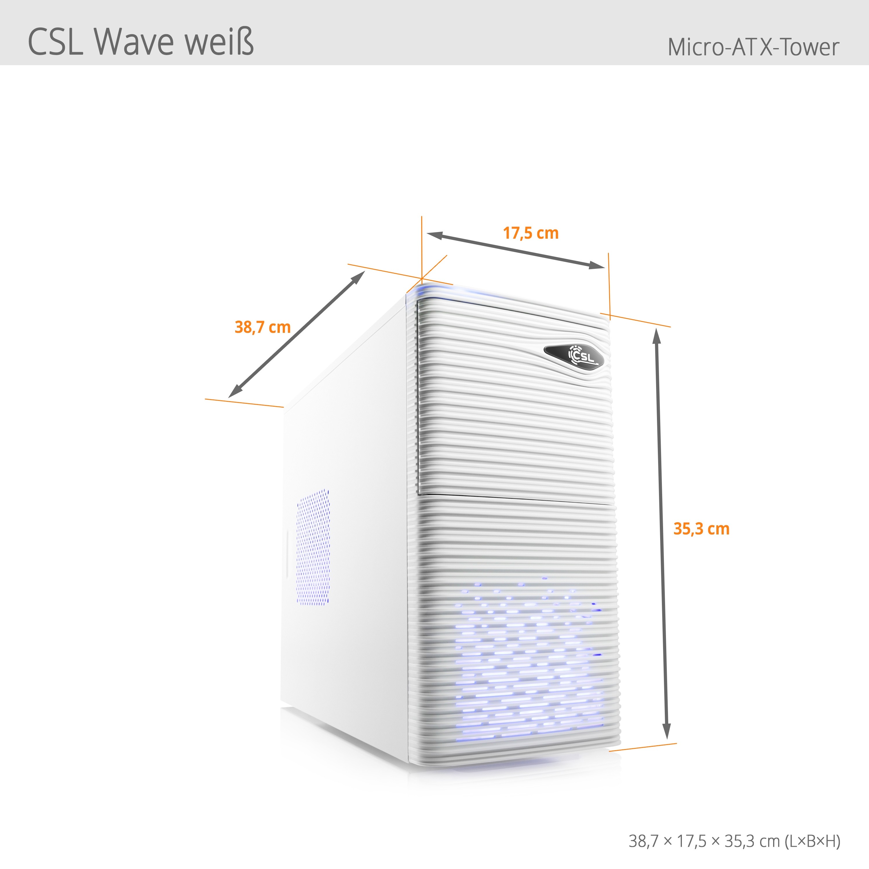 CSL Computer | PC - CSL Sprint 5686 (Ryzen 5) - White Edition
