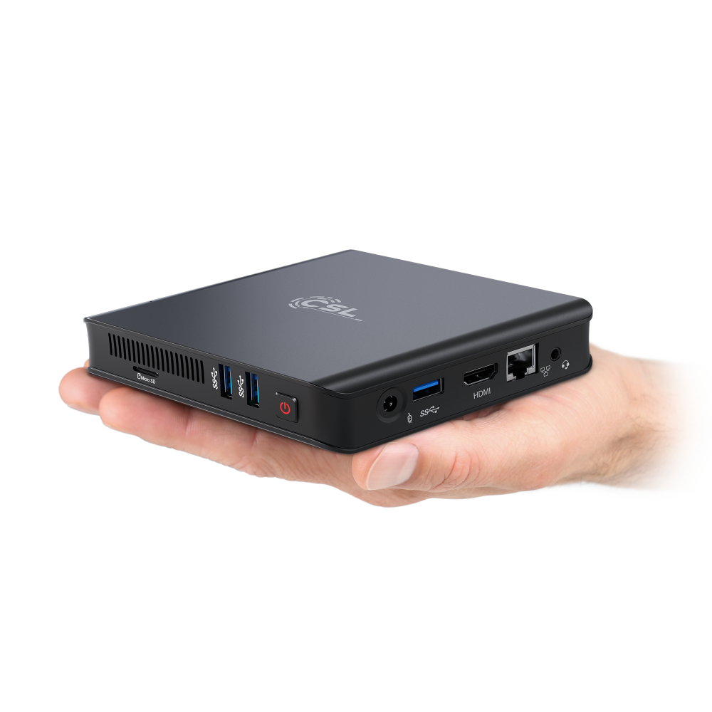 CSL Computer | Mini PC - CSL Narrow Box Ultra HD Compact v5 / 256GB M.2 ...