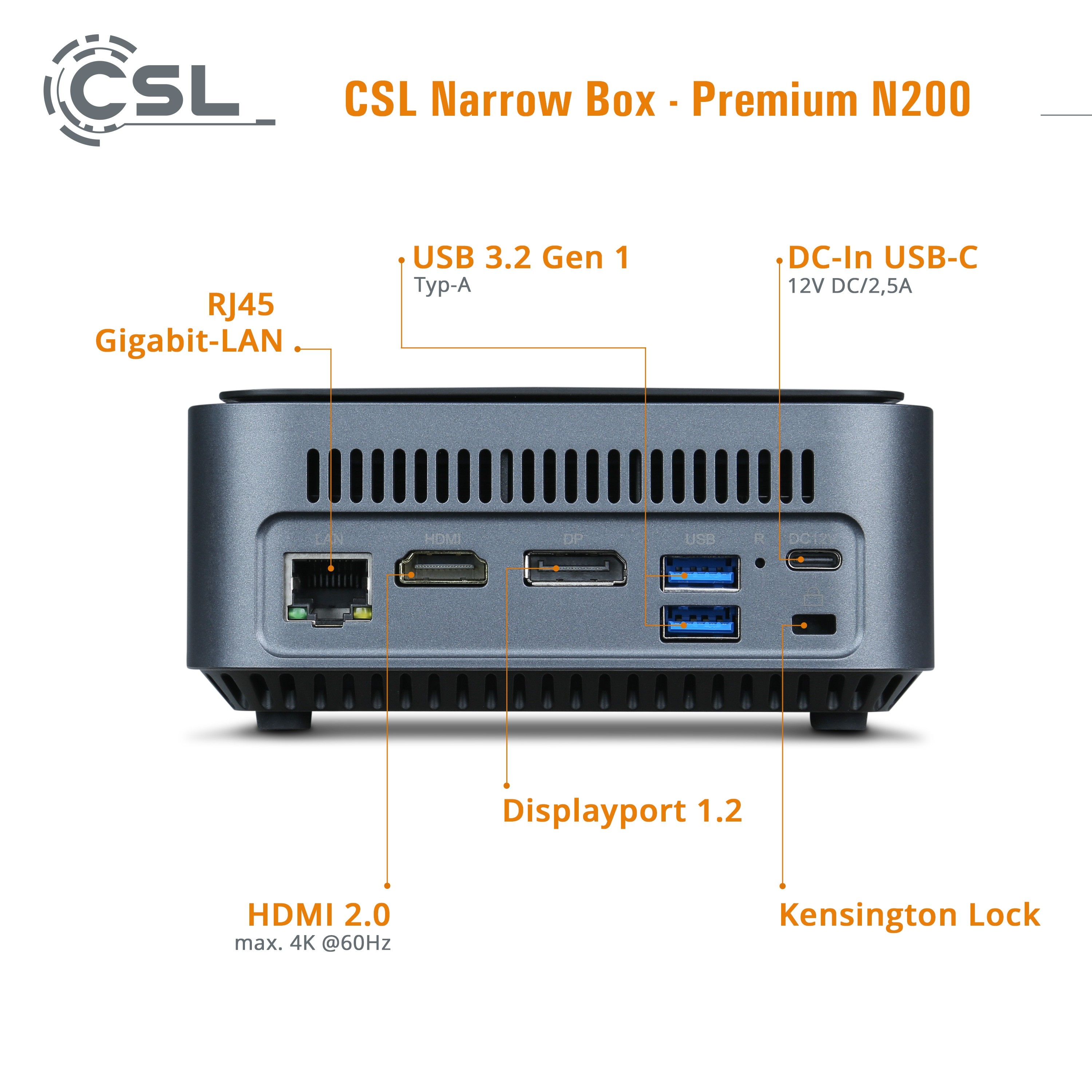 CSL Computer | Mini PC - CSL Narrow Box Premium / Windows 11 Home ...